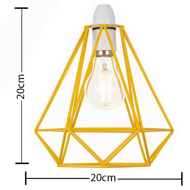 Metal Cage Light Shades, Retro Easy Fit Pendants Lamp Shades For Home ...
